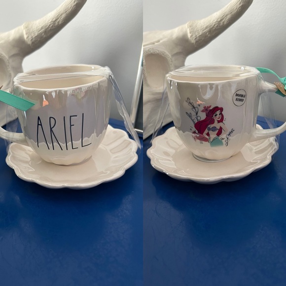 Rae Dunn | Dining | Rae Dunn Disney Little Mermaid White Iridescent ...